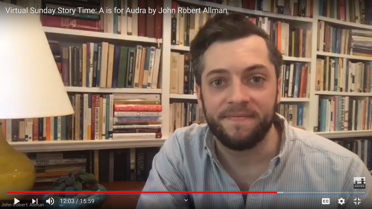 Sunday Story Time with John Robert Allman as he reads from his book “A ...